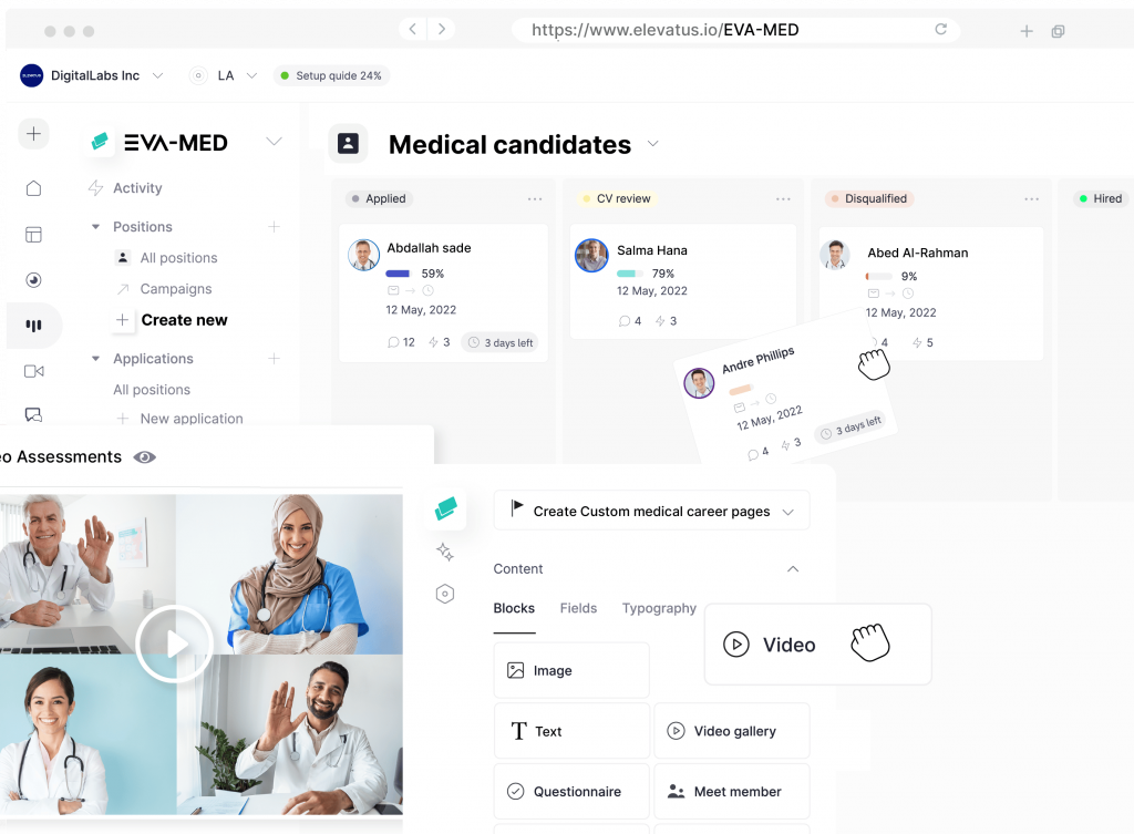 Elevatus | EVA-MED The First ATS for Healthcare in MENA